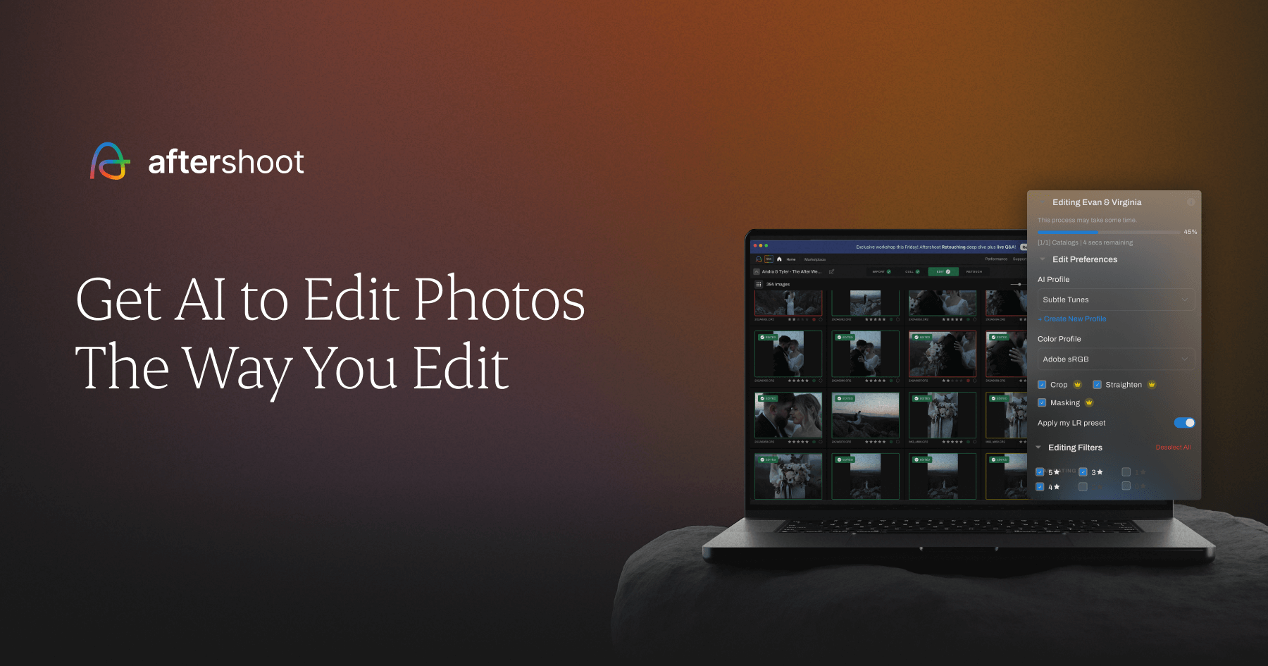 #1 AI Editing Software for Professional Photographers | Aftershoot
